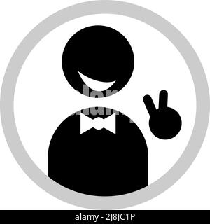 happy man icon image Stock Vector Image & Art - Alamy