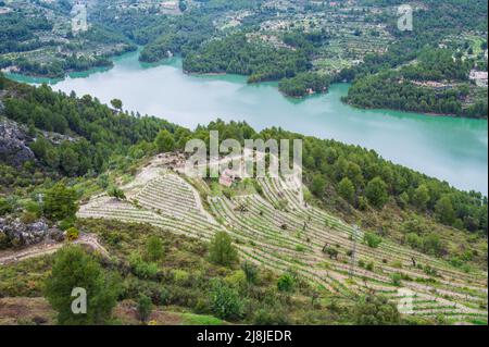 Guadalest river in El Castell de Guadalest, Alicante, Spain Stock Photo ...