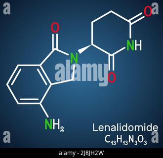 The skeletal formula of Thalidomide on white background Stock Vector ...