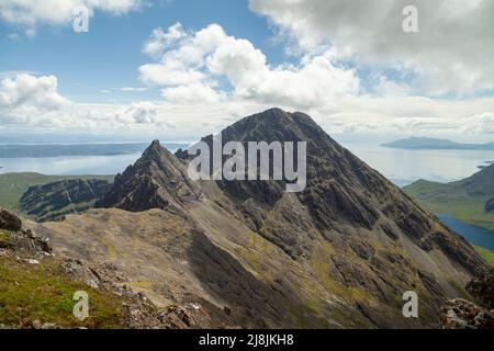 Cuillin Ridge seen from the Corbett Garbh-bheinn, Isle of Skye ...