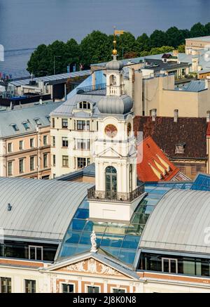 Town Hall, elevated view, Riga, Latvia Stock Photo - Alamy