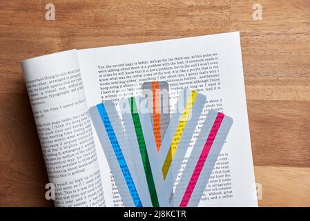 Reading ruler, coloured overlay guide to help reading for people with ...