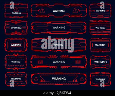 Futuristic HUD frames for call out and control panel. Screen elements ...