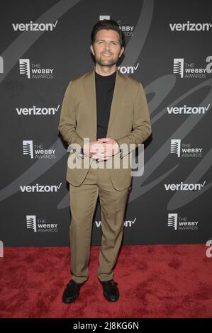Actor Adam Scott attends the 26th annual Webby Awards at Cipriani Wall ...