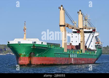 General Cargo Ship BREB COURAGEOUS Stock Photo - Alamy