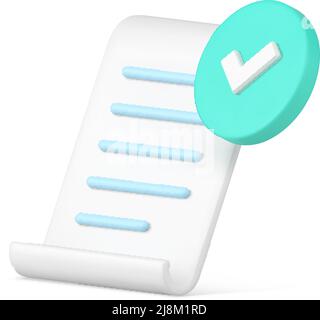 Illustration of a completed exam sheet with green checkmarks indicating ...