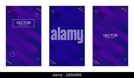 Abstract background with bight line and copy space. Dark blue Vector ...