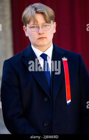 Prince Sverre Magnus during the celebrations of the national day at the ...