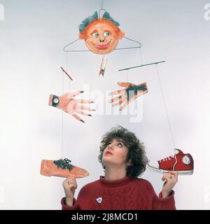 Yvette Fielding BBC Blue Peter presenter 1992 Stock Photo - Alamy