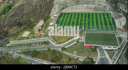 CARACAS, VENEZUELA- MAY, 2022: Cocodrilos Sports Park soccer stadium ...
