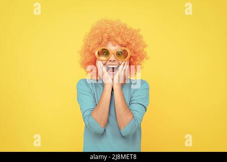 amazed girl in party glasses outdoor. summer fashion Stock Photo - Alamy