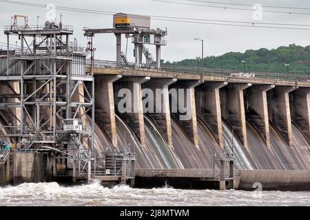 The Conowingo Dam is a massive hydroelectric structure located on the ...