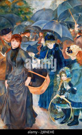Pierre-Auguste Renoir, The Umbrellas,, 1881, oil on canvas, National ...