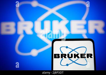 In this photo illustration, the Bruker Corporation logo seen displayed ...