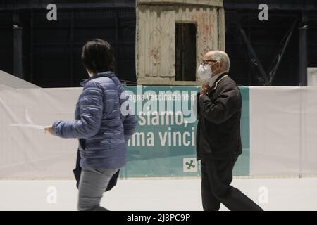 Inauguration of the Coronavirus vaccine centre at Hangar Bicocca in ...