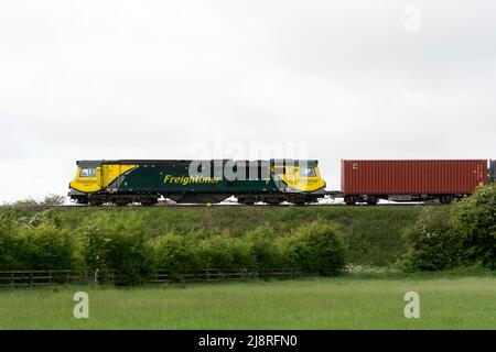 Freightliner class 70 diesel locomotive 70006 at Ellesmere Port on the ...