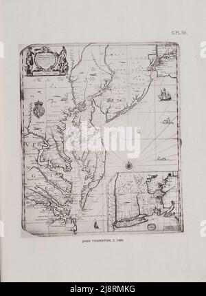 17th century Map of the World with views of the continents Stock Photo ...