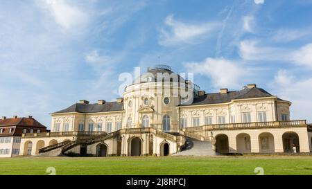 Stuttgart, Germany - Jul 27, 2021: Panorama of Solitude Palace (Schloss ...