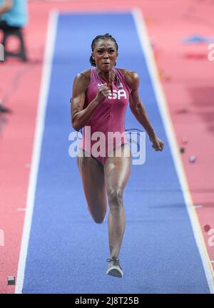 Tiffany Flynn participating in the Belgrade 2022 World Indoor ...