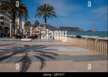Altea beach promenade, Spain Stock Photo - Alamy