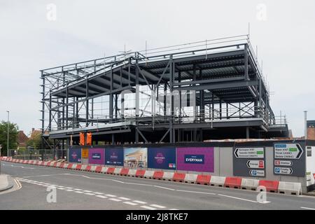 Construction of the new Cinema on the Northallerton Treadmills site ...