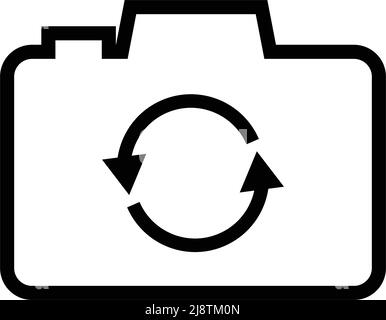 Photo camera with arrows icon Stock Vector Image & Art - Alamy