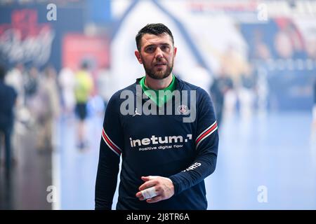 Yann Genty of Paris Saint Germain Trophy during the EHF Champions ...