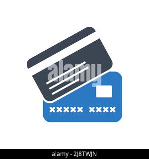 debit on bank account glyph icon vector illustration Stock Vector Image ...