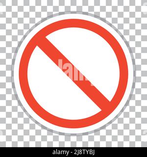 Banned vector icon isolated on transparent background, Banned ...
