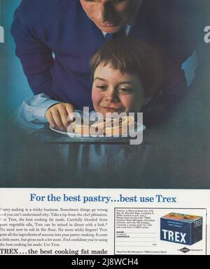 An advert for Trex cooking, frying and baking fat - it appeared in a ...