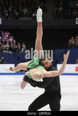 Olivia Smart / Adrià Díaz of Spain during the ISU World Figure Skating ...