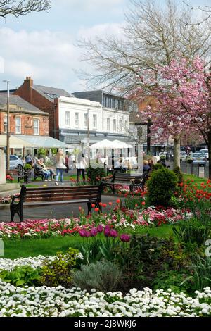 Lytham memorial gardens in spring bloom Stock Photo - Alamy