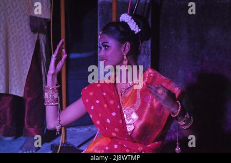 India. 15th May, 2022. Celebrating Tagore's birthday at Rooftop in ...
