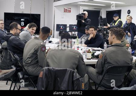 TOP GUN: MAVERICK, (aka TOP GUN 2), front, from left: Bashir Salahuddin ...
