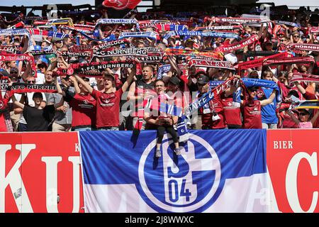 Nuremberg, Deutschland. 15th May, 2022. firo : 05/15/2022, Fuvuball, 2 ...