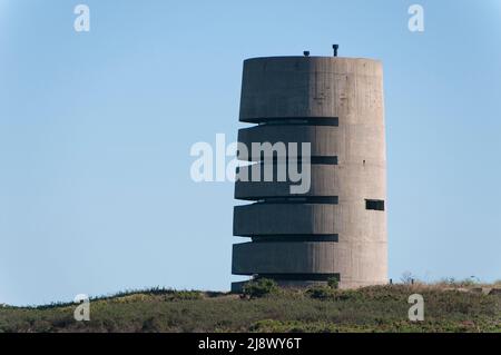 German WW2 fortification - Torteval - Guernsey Stock Photo - Alamy