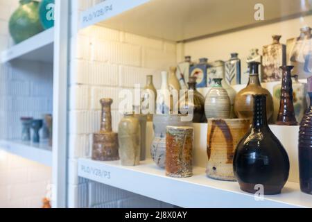 Kitchen utensils exposition in Ethnology Museum, Barcelona Stock Photo ...