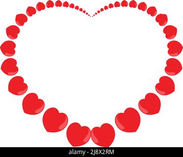 vector drawing heart shape design Stock Photo - Alamy