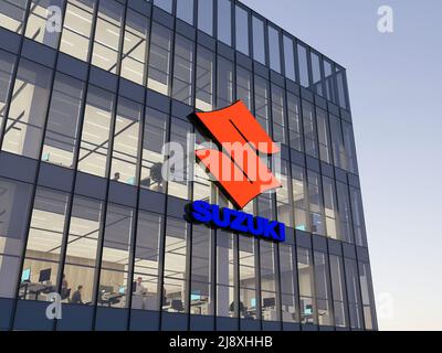 Minami-ku, Hamamatsu, Japan. May 2, 2022. Editorial Use Only, 3D CGI ...