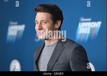 Tony Dokoupil attends the Paramount Upfront 2002 Post Party blue carpet ...