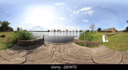 360° view of Wolin , JOMSBORG - Reconstruction of medieval city - Alamy