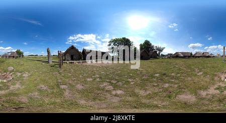 360° view of Wolin , JOMSBORG - Reconstruction of medieval city - Alamy