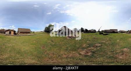 360° view of Wolin , JOMSBORG - Reconstruction of medieval city - Alamy