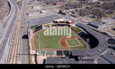 Gary, Indiana, USA - March 28, 2022: Afternoon light shines on the ...