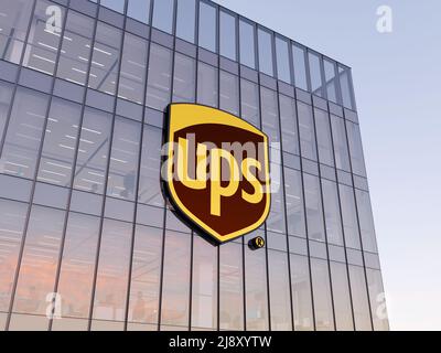 Atlanta, GA, USA. May 2, 2022. Editorial Use Only, 3D CGI. UPS - United ...