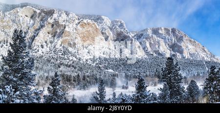 Chalk cliffs of Mt Princeton Colorado Stock Photo - Alamy