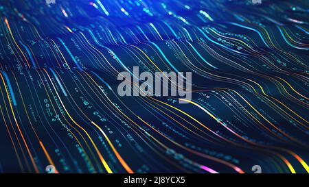 Big data flow, information field of innovation, digital cyber wave ...