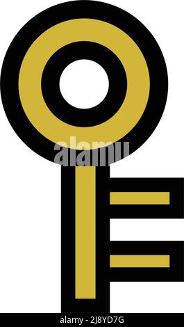 Yellow Key icon Stock Vector Image & Art - Alamy