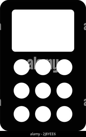 Calculator help icon simple vector. Office service. Work online Stock ...
