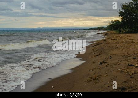 Beautiful sunset at Matema Beach, Tanzania Stock Photo - Alamy
